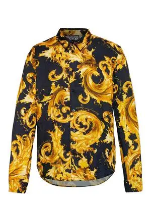 Versace Baroque-print Shirt - Black