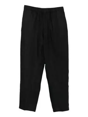 LARDINI Elasticated Trousers - Black
