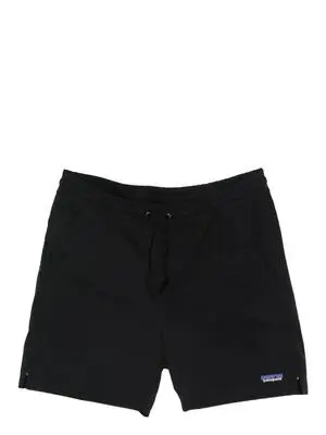 Patagonia Drawstring Shorts With Logo Patch - Black