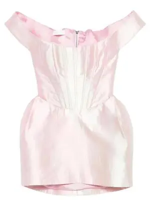 M.MARQUISE Off-shoulder Corset Mini Dress - Pink