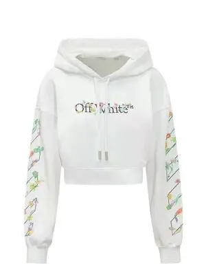 OFF-WHITE Floral Print Hoodie