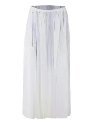 ELEH Ruched-effect Maxi Skirt - White