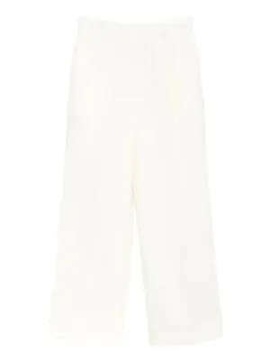 Ami Low Waist Wide Leg Trousers - Neutrals