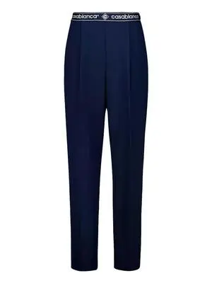 Casablanca Logo Tailored Trousers - Blue
