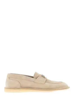 Dolce & Gabbana Logo-plaque Loafers - Neutrals