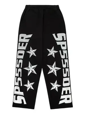 SP5DER Logo-detail Track Pants - Black