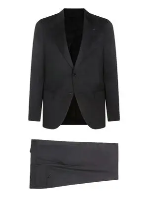 LARDINI Single-breasted Suit - Black