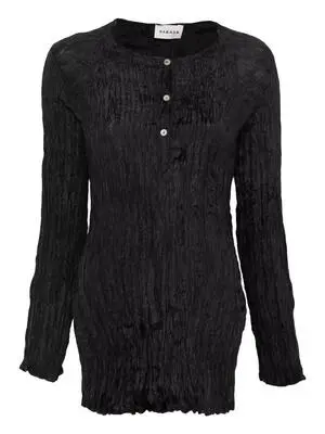 P.a.r.o.s.h Textured Blouse - Black