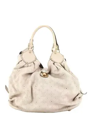 LOUIS VUITTON Xl Mahina Leather Hobo Bag - White