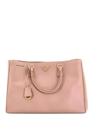 Prada Lux Open Saffiano Leather Large Tote Bag - Neutrals