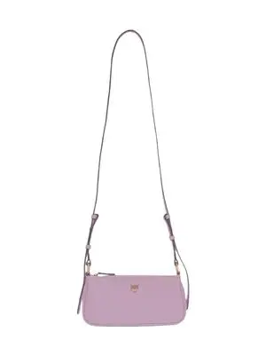 Pinko Logo Plaque Shoulder Bag - Purple