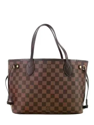 LOUIS VUITTON Neverfull Damier Pm Tote Bag - Brown