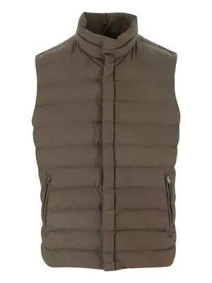 Herno High-neck Padded Gilet - Brown