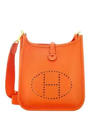 Hermès Evelyne Tpm Crossbody Bag Clemence Gen Iii - Orange