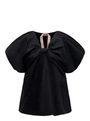 N°21 Bow Detailed Blouse - Black