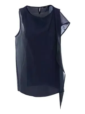 ELEH Scarf Sleeveless Top - Blue