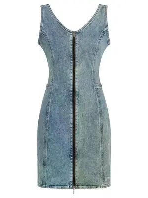 Karl Lagerfeld V-neck Mini Dress - Blue