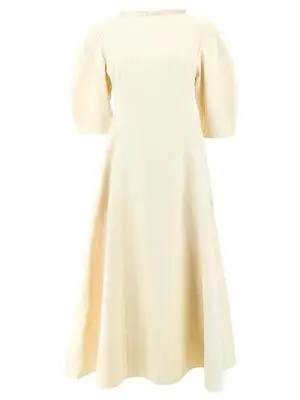 JIL SANDER Linen Midi Dress - Neutrals
