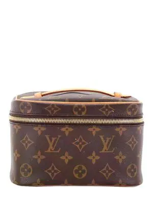 LOUIS VUITTON Monogram Canvas Mini Vanity Case Pouch - Brown