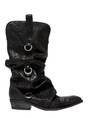ANIYE BY Charms Tex Ring-detail Boots - Black