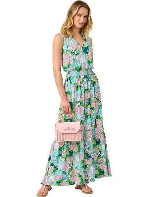 LILLY PULITZER Amiria Maxi Dress - Starlight Navy Lydia The Lion