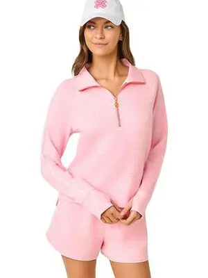 LILLY PULITZER Upf 50+ Elemis Pullover - Heathered Conch Shell Pink