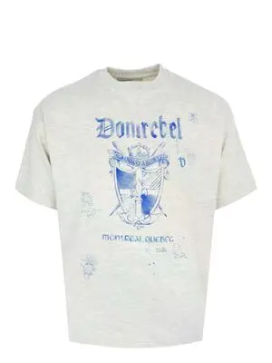 DOMREBEL Dominus Crest Printed T-shirt - Neutrals