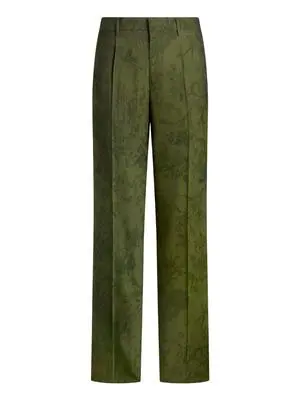 Etro Jacquard Trousers - Green