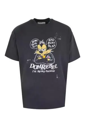 DOMREBEL Bla Bla Graphic T-shirt - Black