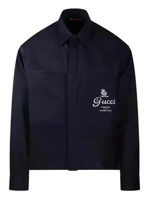 Gucci Cotton Twill Shirt - Blue
