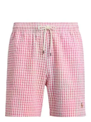 Polo Ralph Lauren Gingham-pattern Swim Short - Pink
