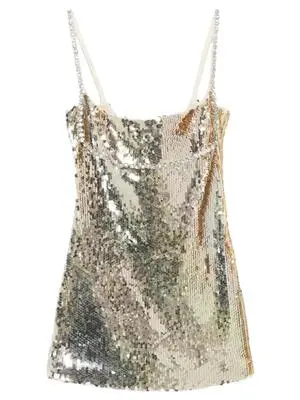 RETROFETE Sequin Embellished Strappy Dress