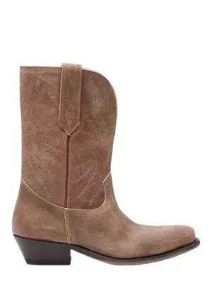 GOLDEN GOOSE Wish Star Boots - Brown