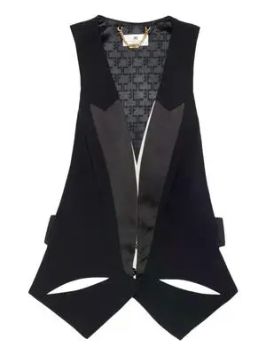 Elisabetta Franchi Cut-out Waistcoat - Black
