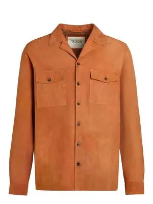 TOD'S Front-pockets Overshirt - Orange
