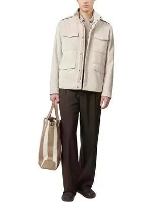 TOD'S Zipped Field Jacket - Neutrals