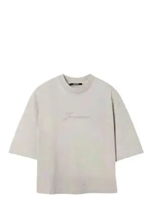 Jacquemus Cropped Pigmento T-shirt - Neutrals
