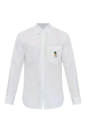 Dsquared2 Pocket Pineapple-embroidery Shirt - White