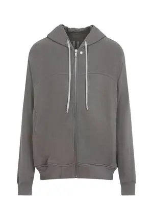 Rick Owens Windbreaker Zip-up Hoodie - Grey