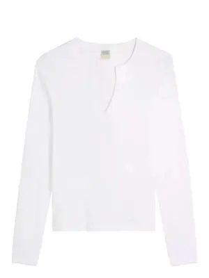 FLORE FLORE V-Neck Long-Sleeve Top