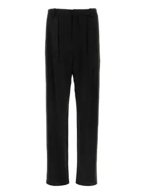 Saint Laurent Crepe Trousers - Black
