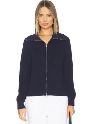 STITCHES & STRIPES Laurie Full Zip Sweater - Navy
