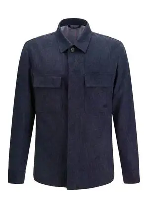 Etro Paisley-print Overshirt - Blue