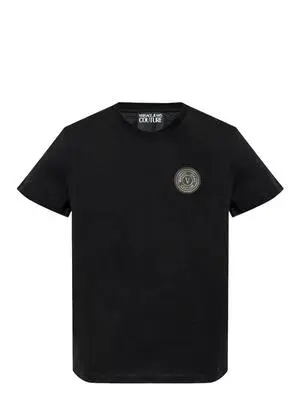 Versace Logo-patch T-shirt - Black