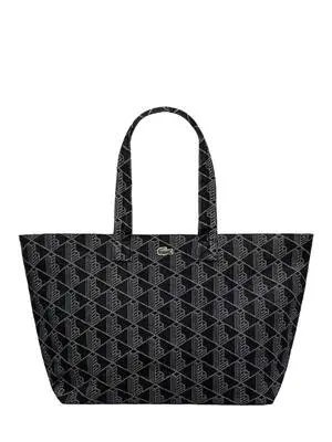 Lacoste Jacquard Logo Tote - Black