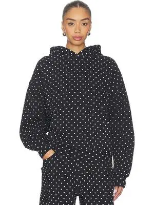 AFRM Blake Polka Dot Hoodie - Black