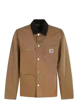 Carhartt Work In Progress Michigan Hamilton Corduroy-collar Buttoned Jacket - Brown