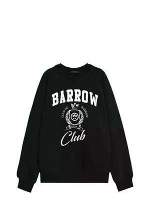 BARROW Graphic Crew-neck Sweatshirt - Black