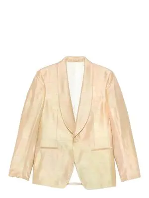 LARDINI Shawl-lapel Jacket - Gold
