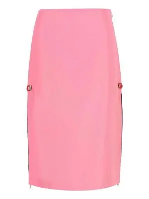 Fendi Zip-detailed Midi Skirt - Pink
